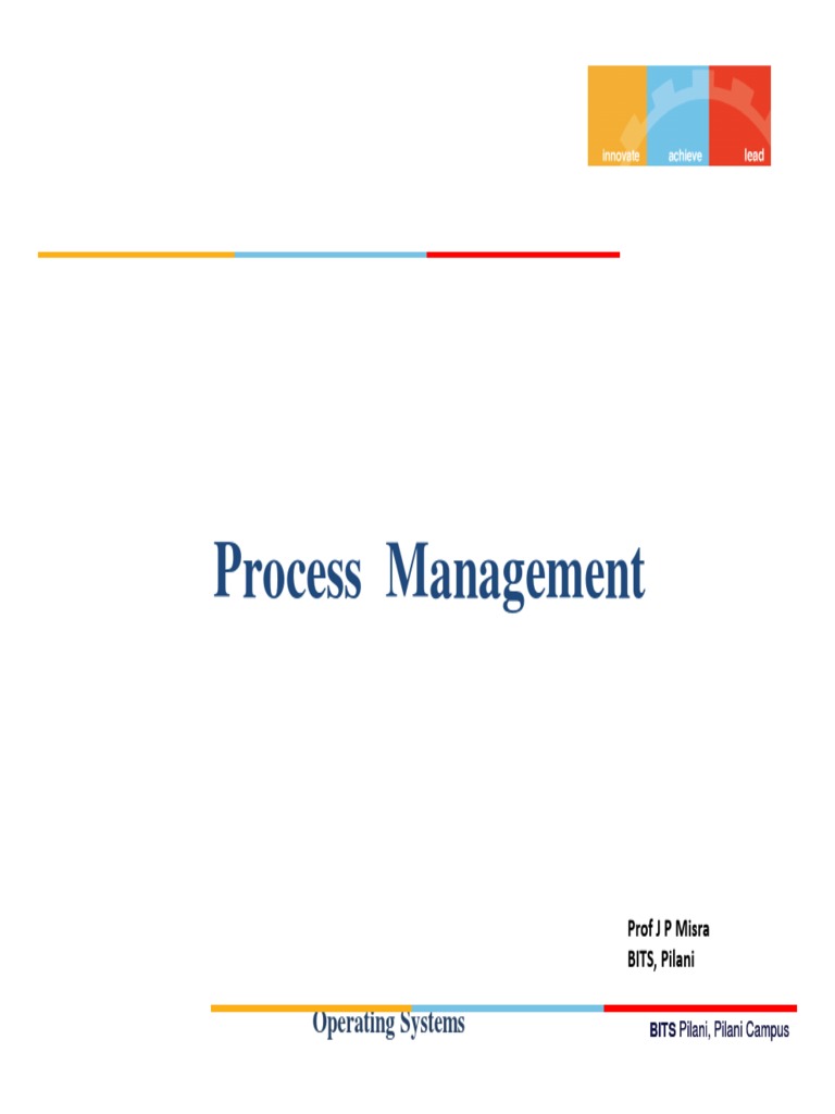 Process Management: Operating Systems | PDF | Process (Computing) | Operating System