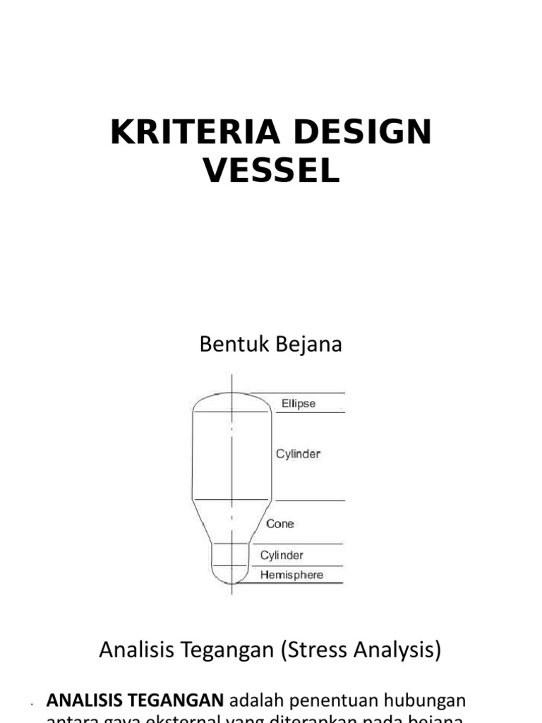 @ Criteria in Vessel Design | PDF