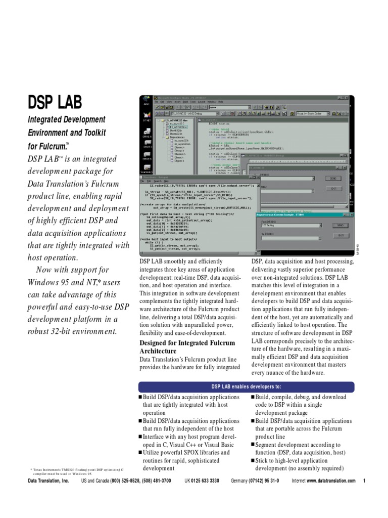 Dsplab | PDF | Digital Signal Processor | C (Programming Language)