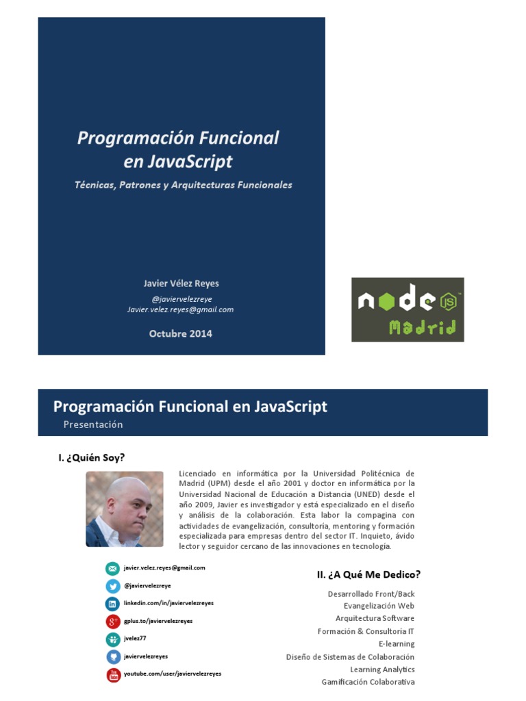 Programacion Funcional JavaScript PDF | PDF | Script Java | Programación de computadoras