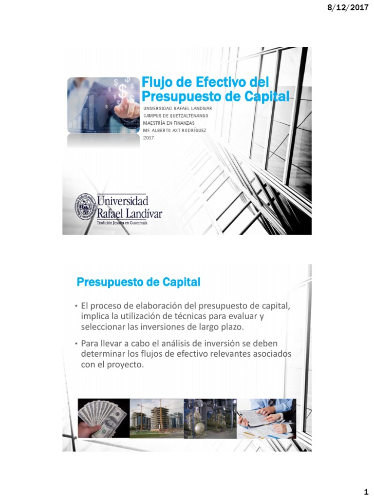 5 Presupuesto de Capital | PDF | Valor presente neto | Presupuesto