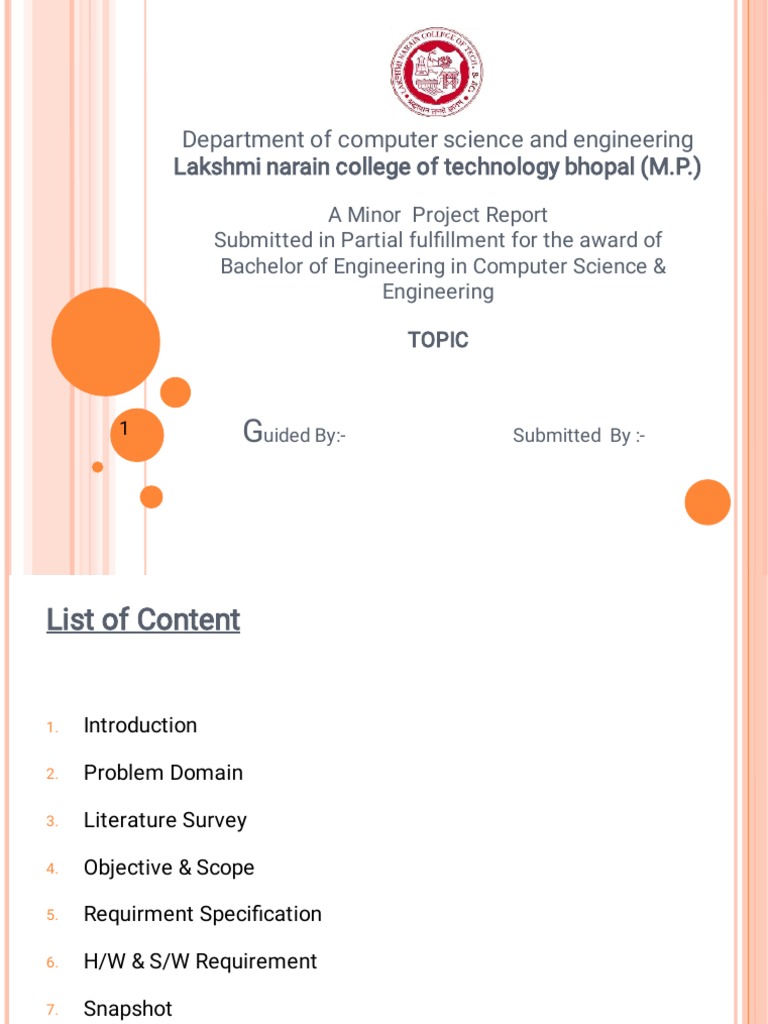 Format For Project | PDF