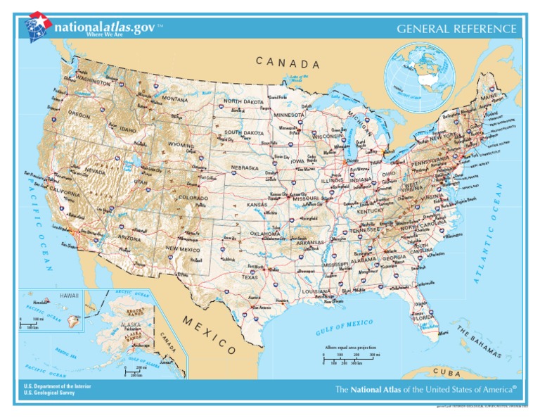 Us General Reference Map-2003 PDF | PDF