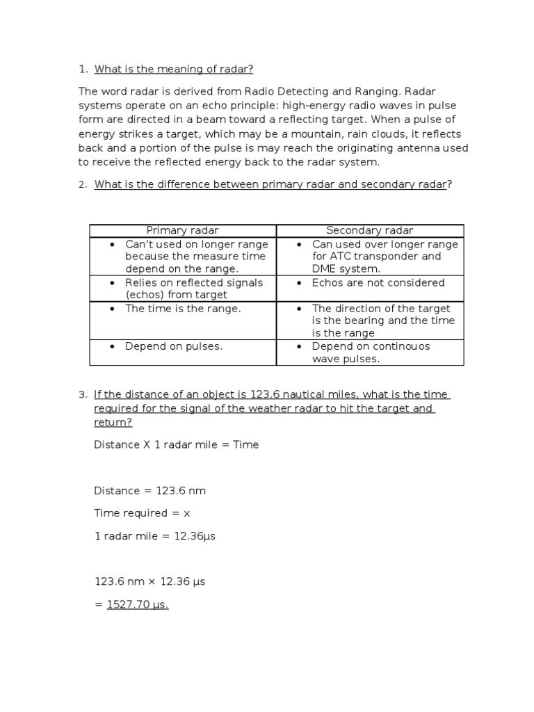 What Is The Meaning of Radarr | PDF | Radar | Transmitter