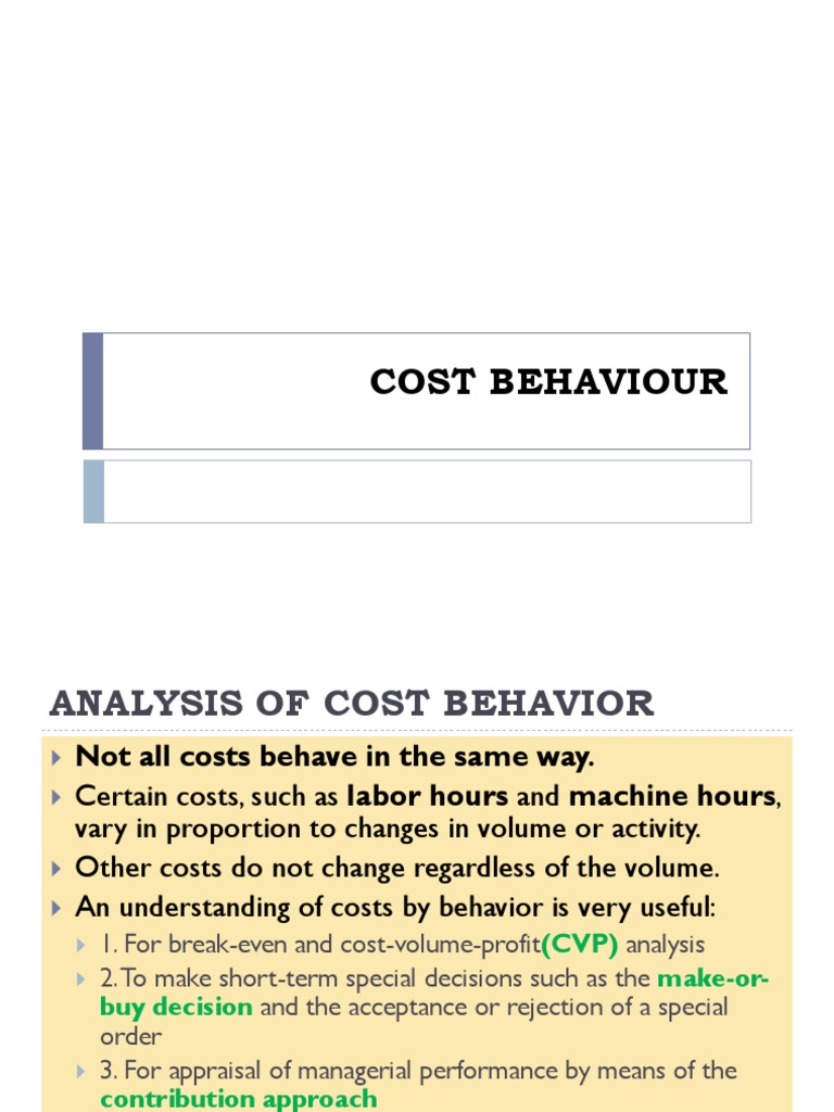 03 Cost Behaviour | PDF | Regression Analysis | Least Squares