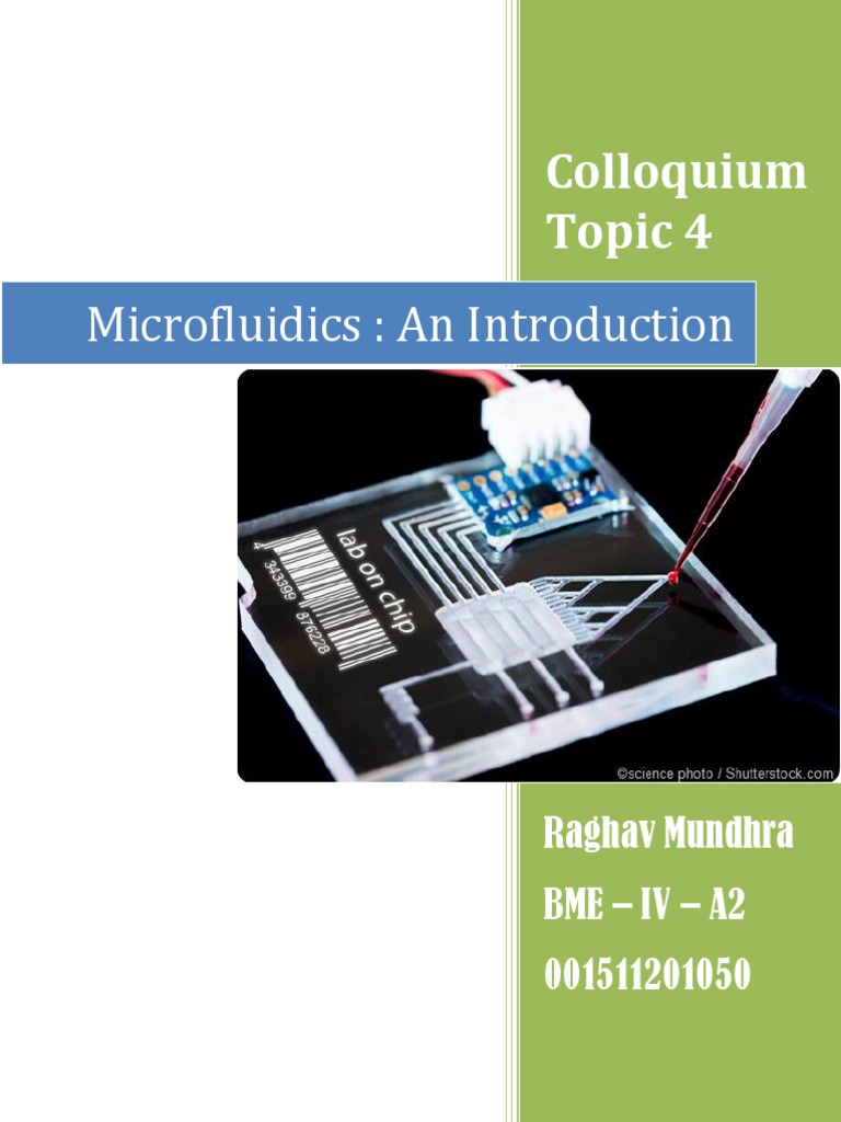 Introduction to Microfluidics | PDF | Microfluidics | Chemical Engineering