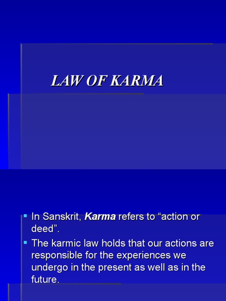 The Principles of Karma: An Examination of the Universal Law of Cause ...