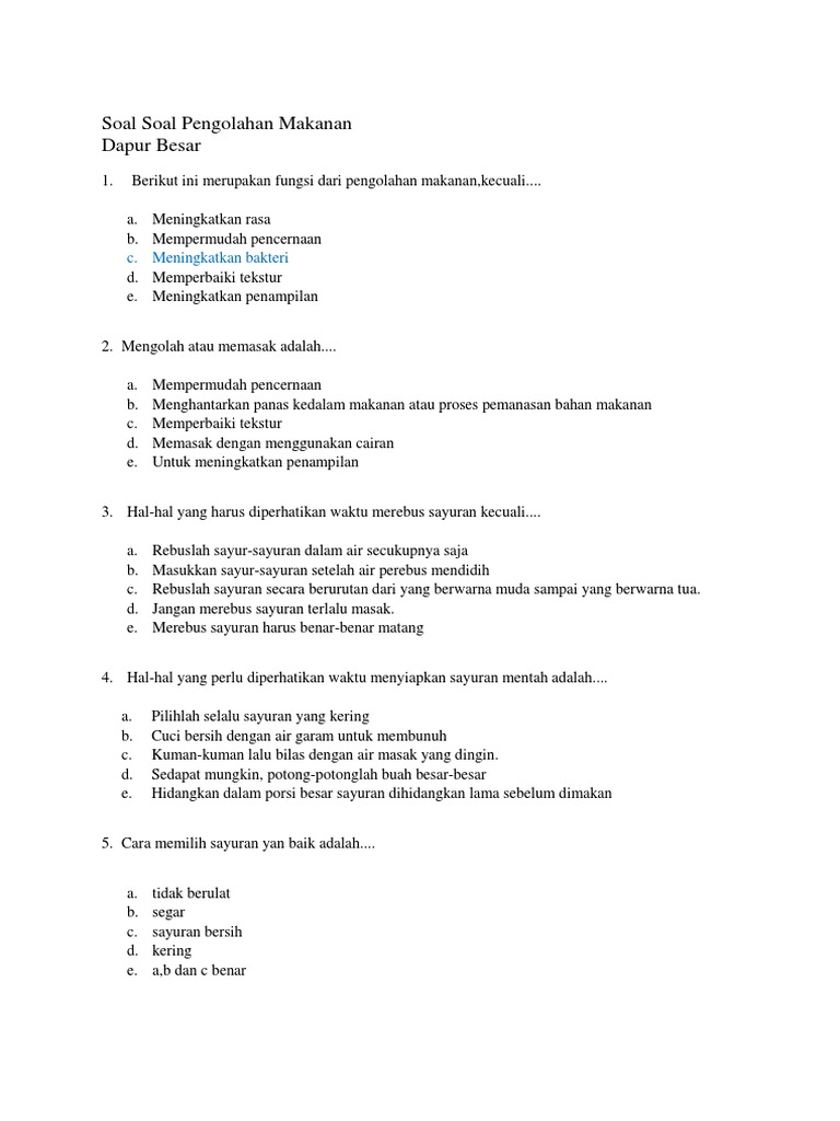 Contoh Soal Karyawan | PDF