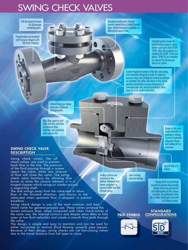 Swing Check Valves PDF | PDF | Valve | Equipment