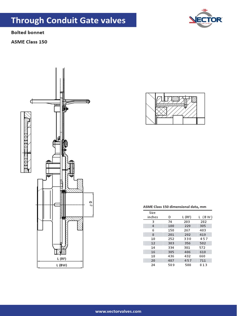 ASME Class 150-1500 Valve Dimensions | PDF | Fluid Mechanics | Fluid ...