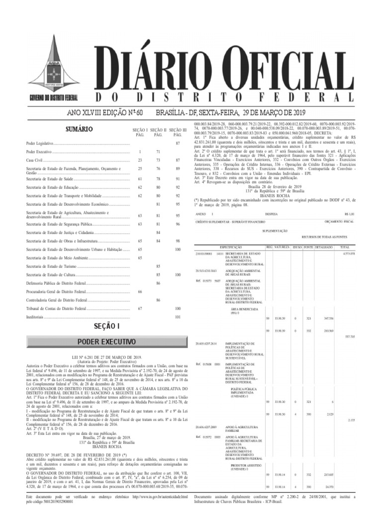 Dodf 060 29-03-2019 Integra PDF | PDF | Governança corporativa ...