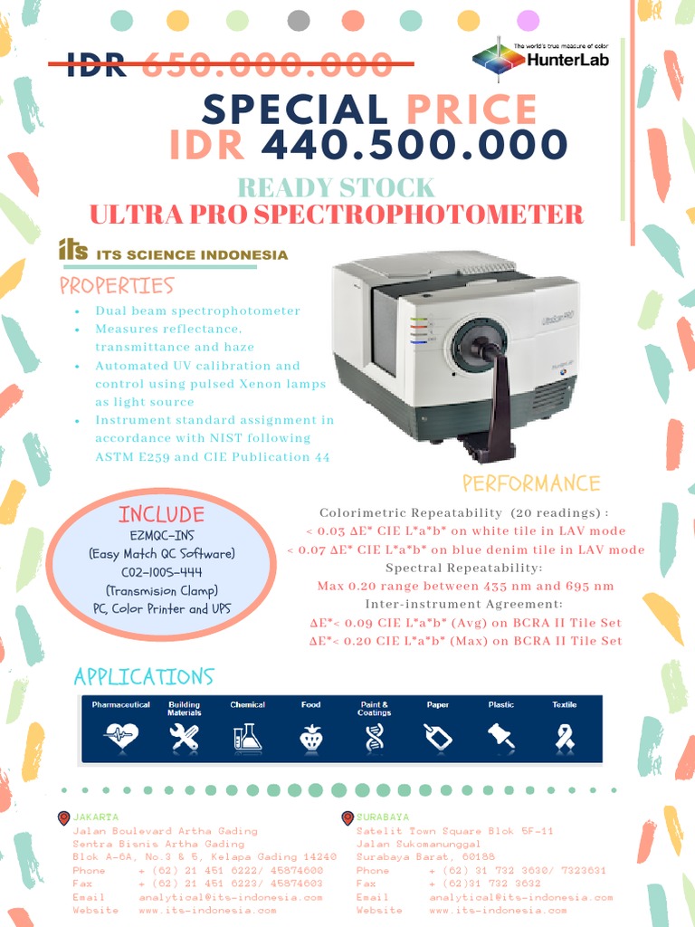 Hunterlab Promotion | PDF | Home & Garden | Technology & Engineering