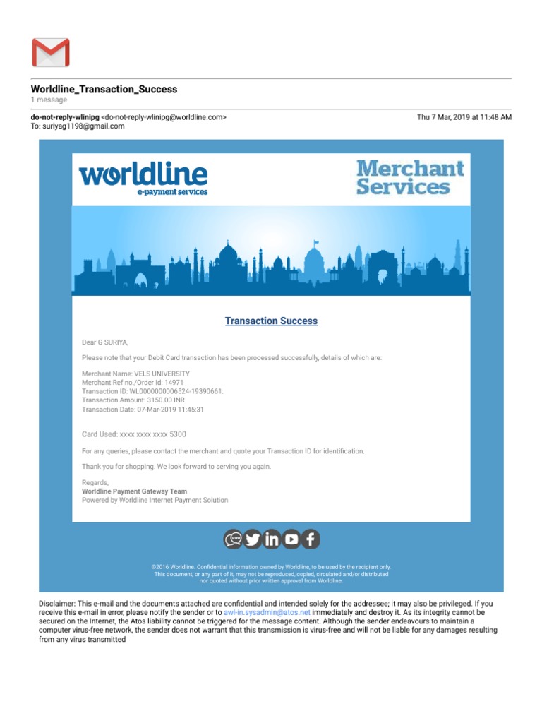 Transaction Confirmation Notice | PDF