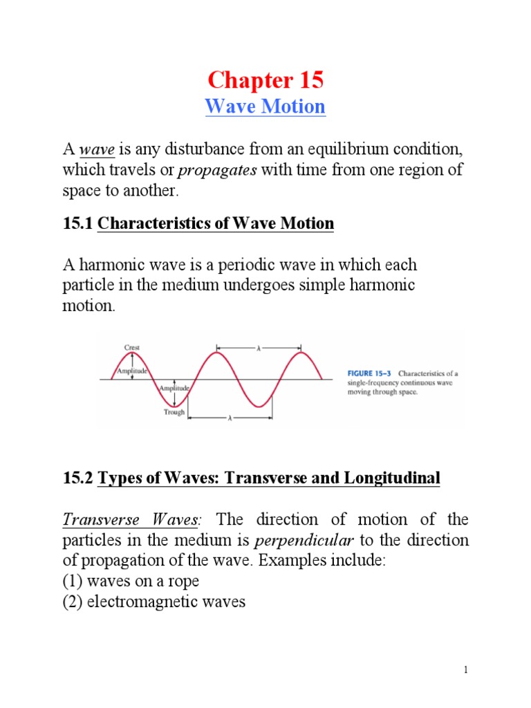 Chapter 15 Giancoli PDF | PDF | Waves | Periodic Phenomena