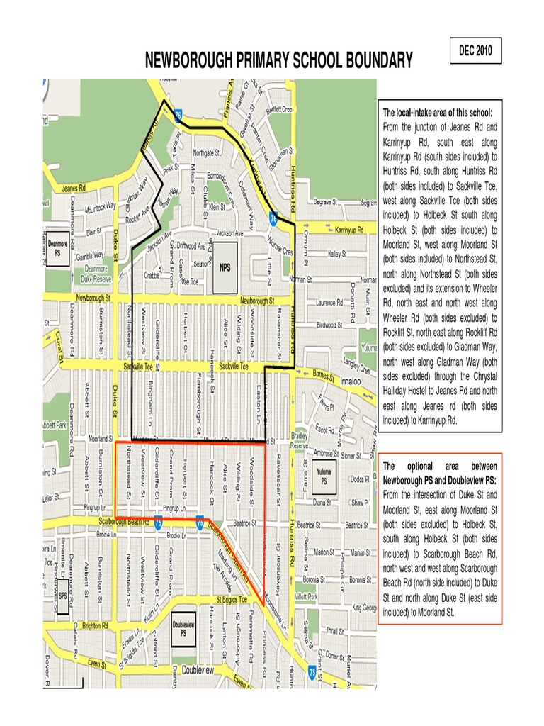 NPS Intake Boundary Map PDF | PDF