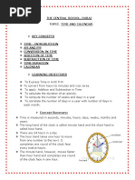 Arabic Clock Time Guide | PDF