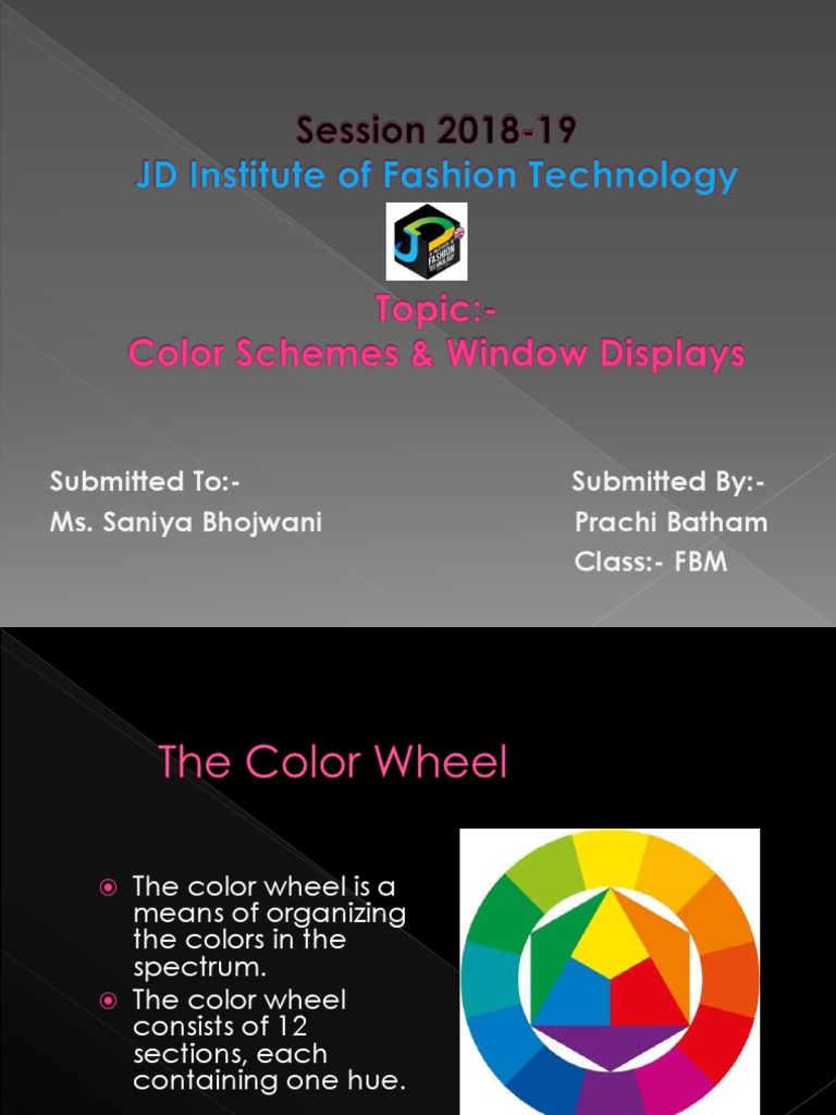 Color Wheel & Schemes With Window Displays | PDF | Computer Graphics ...