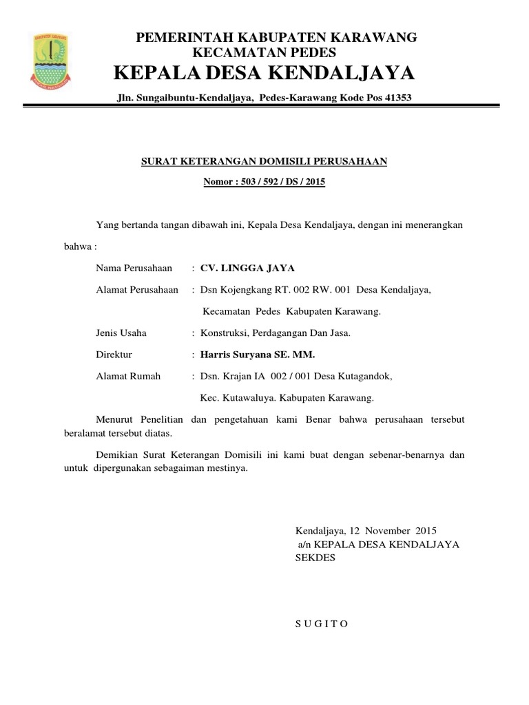 Kop Surat Desa | PDF