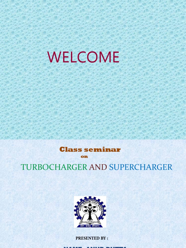 Turbocharger and Supercharger | PDF | Turbocharger | Internal ...