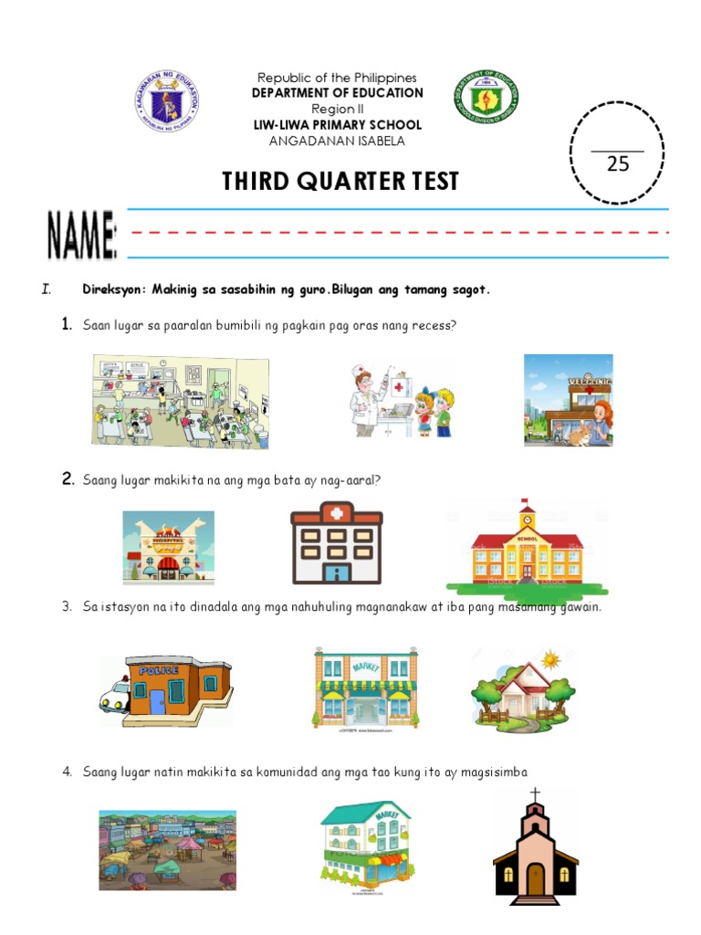 1.3 Third Quarter Exam New | PDF
