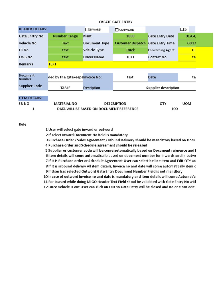 Forwarding Agent: IN Inward Outword | PDF | Invoice | Business