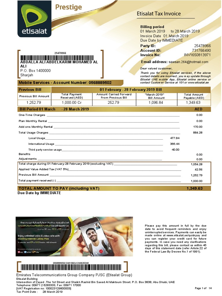 Final Bill PDF | PDF | Invoice | Value Added Tax