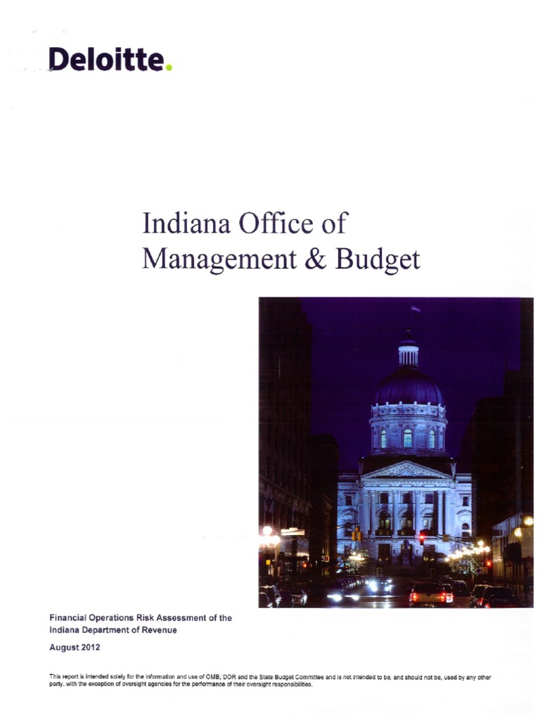 Deloitte Risk Assessment Report PDF | PDF