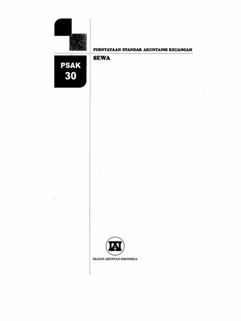 PSAK 30 (Revisi 2014) - Sewa PDF | PDF