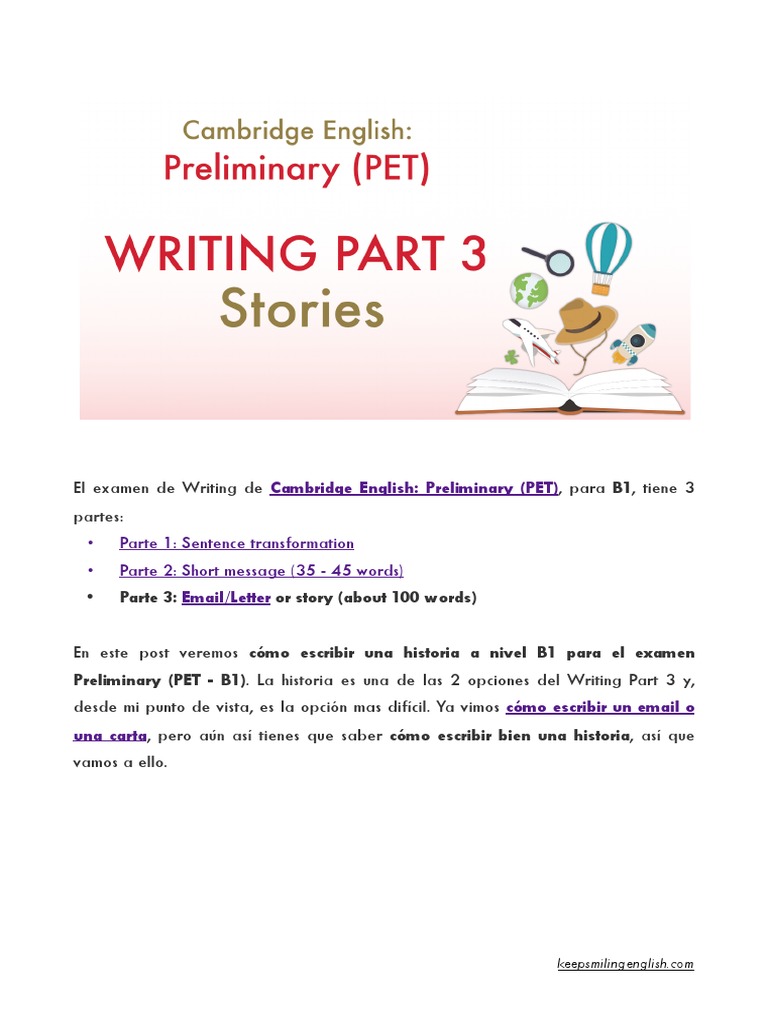PET Writing Part 3 Story | PDF | Idiomas