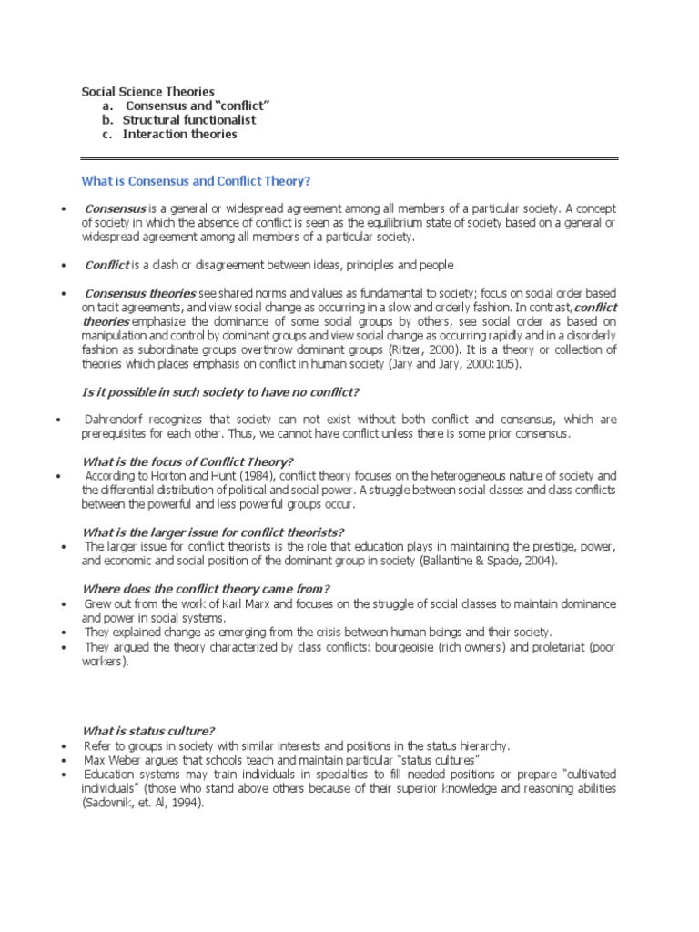 Social Science Theories | PDF | Social Group | System