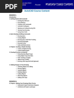 AutoCAD Course Syllabus | PDF | Autodesk | 3 D Computer Graphics