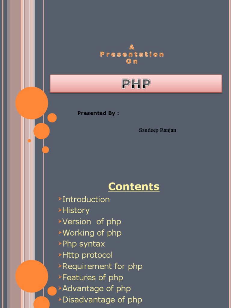 Fundamental of PHP | PDF | Php | Internet & Web