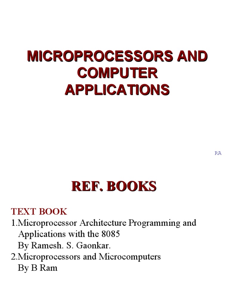 Microprocessors And Computer Applications Pdf Central Processing Unit Read Only Memory