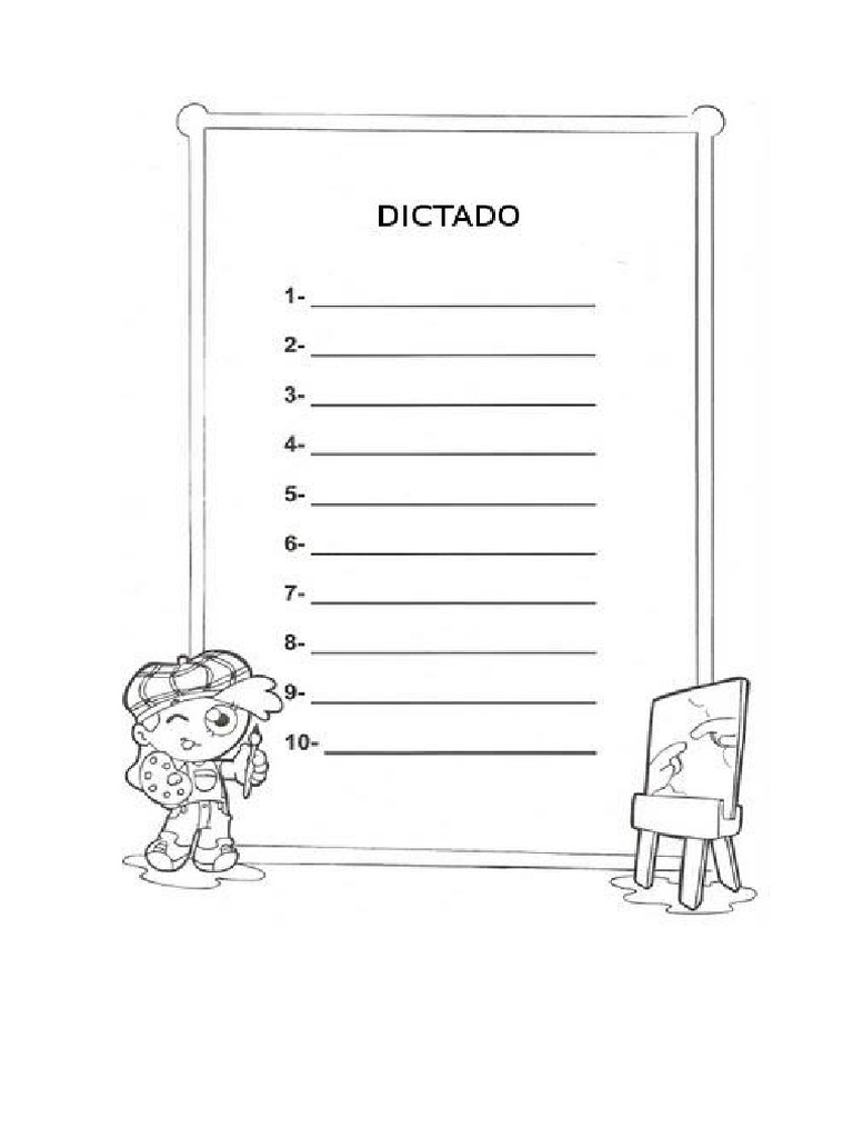 Hoja Dictado | PDF