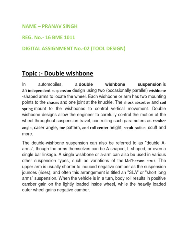 Tool Design Da2 | PDF | Mechanical Engineering | Vehicle Technology