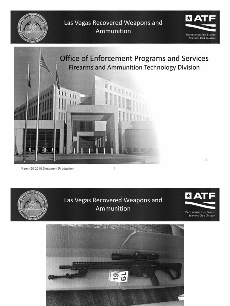 ATF Document Production Re Paddock - 3.29.2019 | PDF