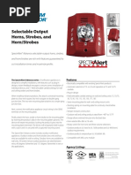 P2RK Outdoor Sounder Strobe Data Sheet | PDF | Rectifier | Electrical Components
