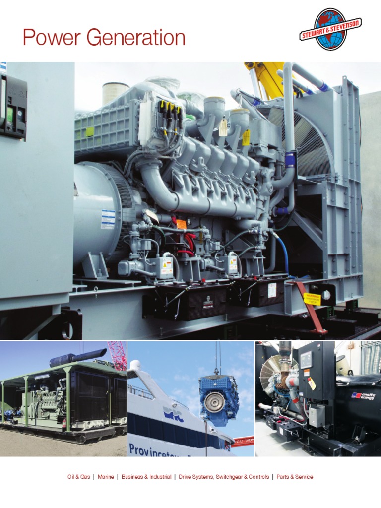 Power Generation: Oil & Gas Marine Business & Industrial Drive Systems ...