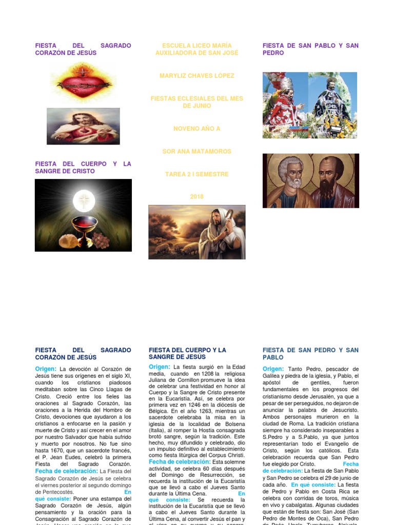 Triptico Religion | PDF | Cristo (título) | eucaristía