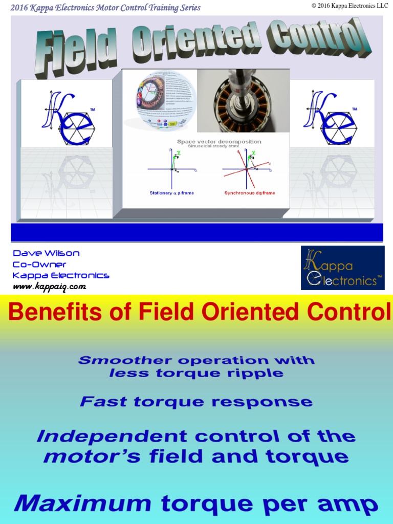 03 Field Oriented Control PDF | PDF | Electric Motor | Rotation