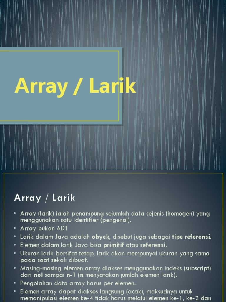 Analisa Algoritma - Array | PDF