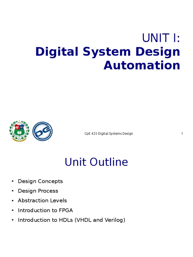 412n - Unit I - Digital Design Automation | PDF | Hardware Description Language | Field ...
