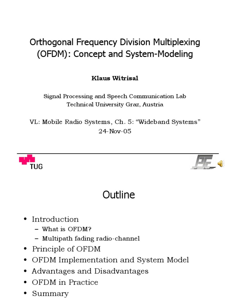 Orthogonal Frequency Division Multiplexing (OFDM) : Concept and System ...