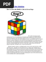 Rubik's Cube Solution | PDF | Teaching Mathematics
