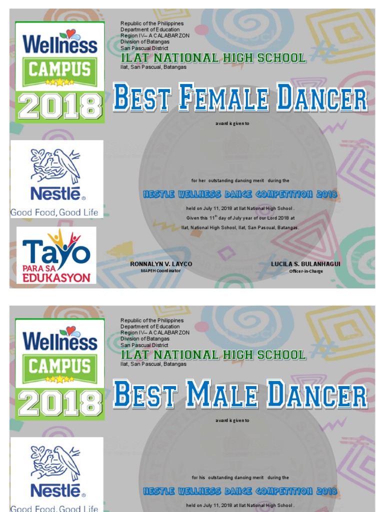 Nestle Wellness Dance Competition 2018 | PDF | Regulation | Public ...
