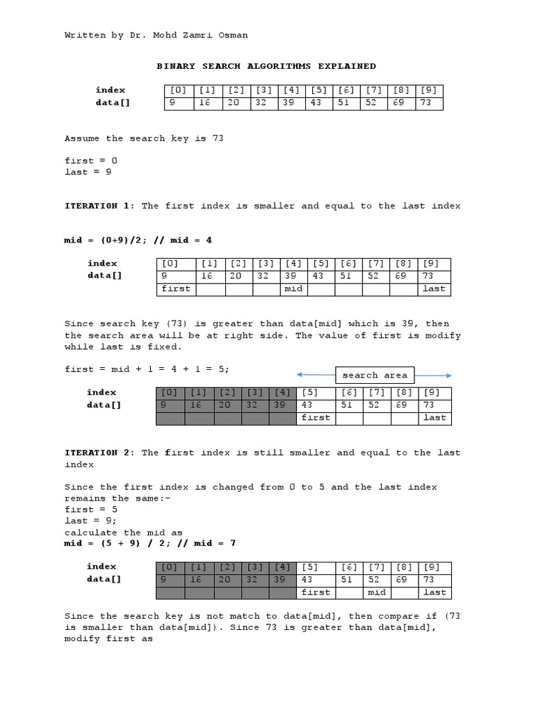 Binary Search Algo Explained | PDF | Algorithms | Theoretical Computer ...