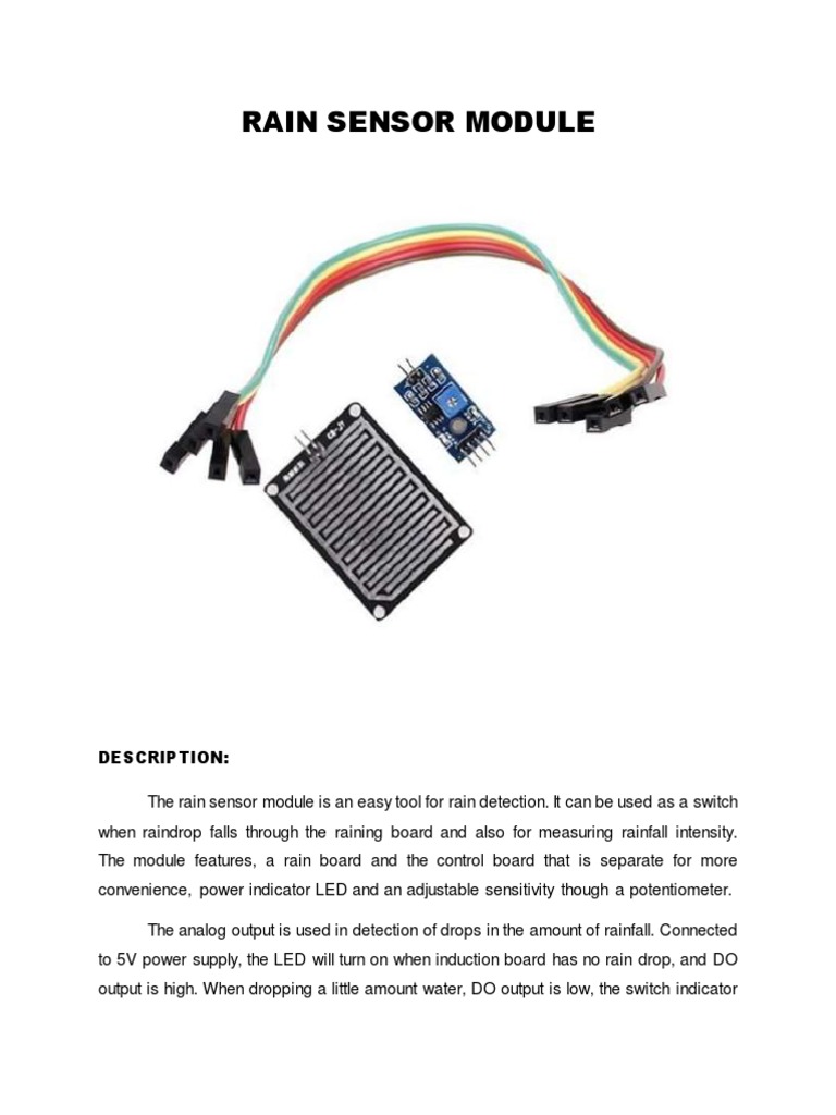 Rain Sensor Module | PDF