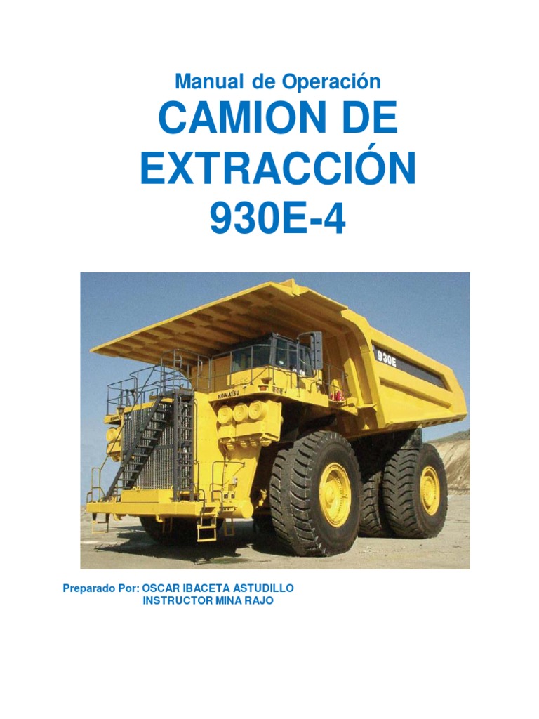 Manual Caex 930E-4.pdf | Neumático | Ingeniería mecánica