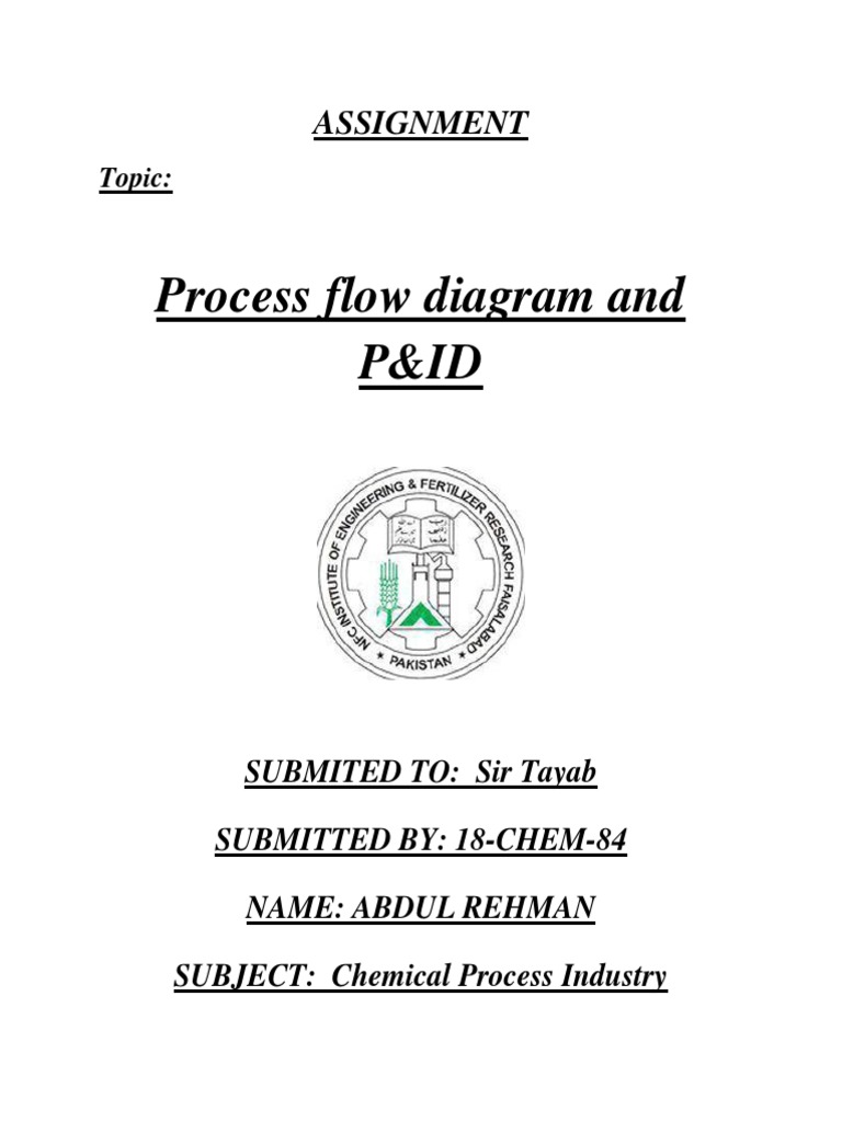 Process Flow Diagram and P&Id: Assignment | Download Free PDF | Process ...