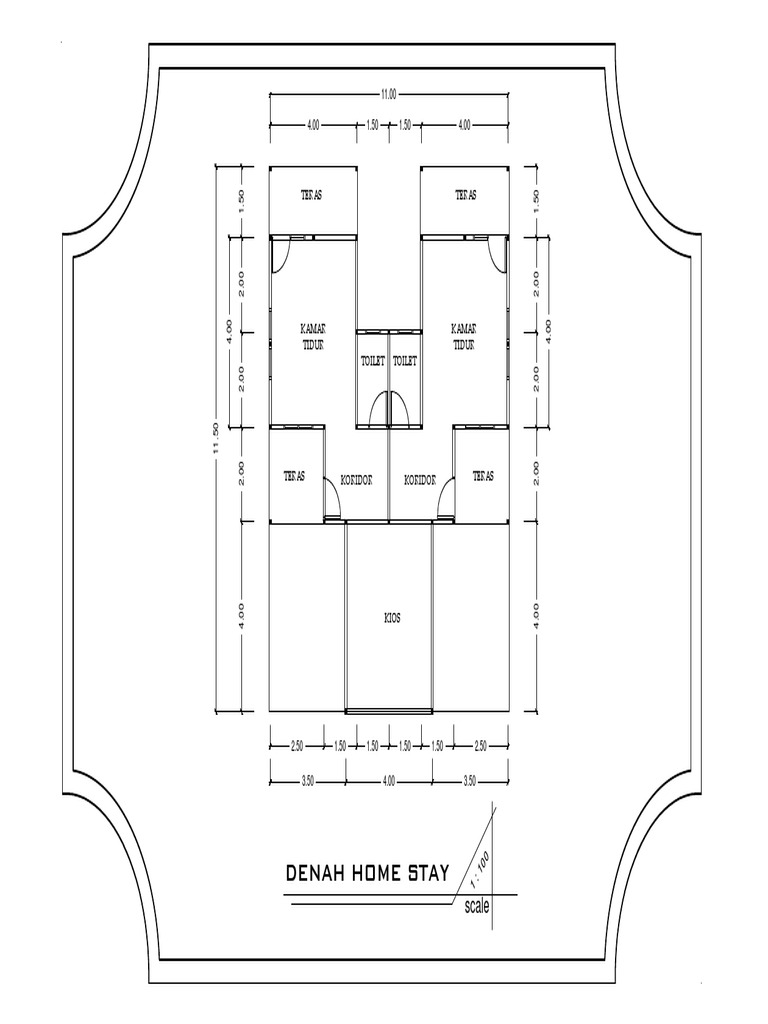 Denah Home Stay | PDF